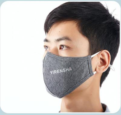 Cina Maschera di Grey Cotton Washable Copper Ion dell'adulto con i cicli regolabili dell'orecchio in vendita