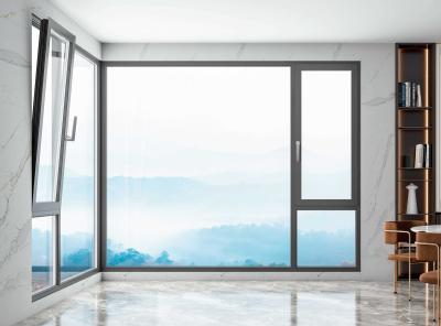 China OEM ODM Ultra Slim Aluminium Windows , Narrow Frame Aluminum Profile Window for sale