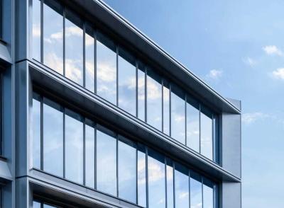 China Stick Framework Aluminum Curtain Wall For Modern Architectural Office Facades for sale