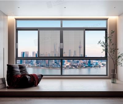China T5 Thermal Break Aluminum Sliding Window For Energy Efficient Residential Homes for sale
