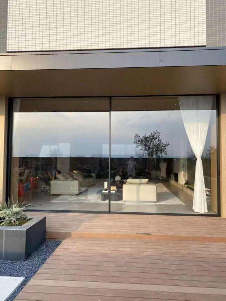 Quality Panoramic Aluminum Sliding Glass Door For Villa Patio And Garden View for sale