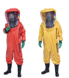 中国 十分に封じられたPpe Hazmatのスーツのクラス3の重い化学保護 販売のため