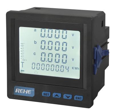 China Three Phase Multi-rate Multifunction Power Meter with LCD display AC380V/50Hz for sale