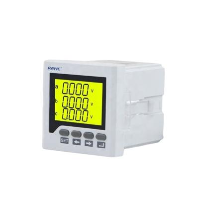 China Hot-sale 72*72mm Three Phase LCD Multi-function Power Meter CN-3D6Y for sale