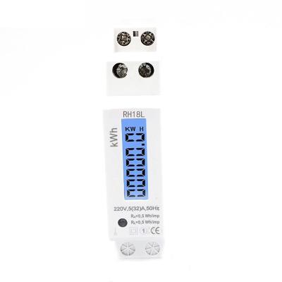 China Very popular energy meter with LCD backlight (5+1) display for sale