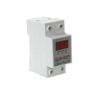 China Automatic Self-reset Intelligent Over and Under Voltage Protector Over Current Protector with LED Digital Display for sale
