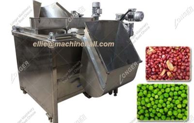 China Automatic Green Peas Deep Fryer Machine|Stainless Steel Green Peas Frying Machine for sale