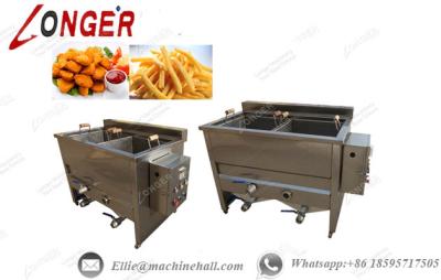 China Double Tanks Commercial Coated Peanut Fryer Machine|Commercial Coated Peanut Fryer|Chicken Fryer Machine for sale