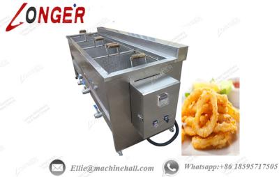 China Semi Automatic Frying Machine|Commercial Coated Peanut Fryer|Chicken Fryer Machine|Large Product Fryer Machine for sale