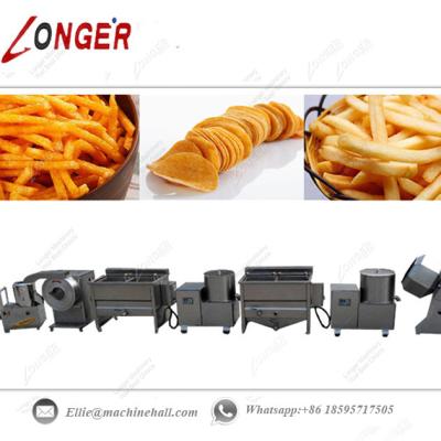 China Potato Chips Production Line|Potato Chips Making Machine|French Fries Making Machine|Potato Chips Production Line for sale
