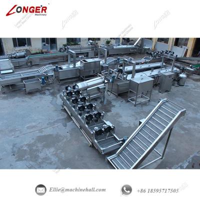 China Automatic French Fries Production Line|Commercial French Fries Making Machine|Frozen French Fries Production Line for sale