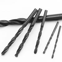 China Titanium Coating Carbide Steel Drill Bit Set 1-20MM Size Range with 118° Point Angle and Black Oxide Finish for sale