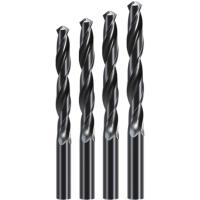 China Titanium Coating Carbide Steel Drill Bit Set 1-20MM Size Range with 118° Point Angle and Black Oxide Finish for sale