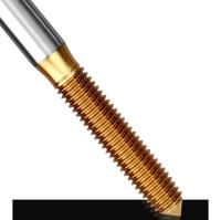 China Titanium Plating Machine Extrusion Tap UNC1-UNC5 UNF Thread Standards M2-M8+ Size Range for sale