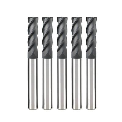 China 4 Flute CNC Milling Cutter Tools Tungsten Carbide Cutter Diamond Coated for sale