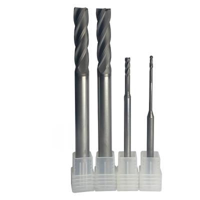 China 4 Flute CNC Milling Cutter Tools Tungsten Carbide Cutter Diamond Coated for sale