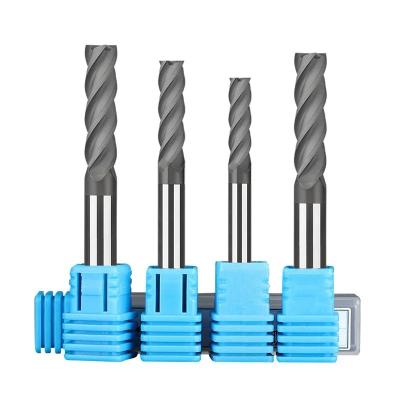 China 4 Flute CNC Milling Cutter Tools Tungsten Carbide Cutter Diamond Coated for sale
