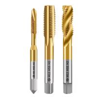 China M2 HSS Machine Taps with Titanium Coating for M12 Spiral Blind Hole Threading Tools for sale
