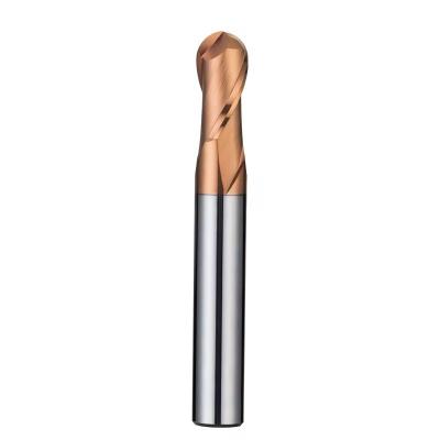 China HRC 55 Coated Carbide Ball Nose End Mill Round Tungsten Steel Milling Cutter for High Speed CNC Router & Lathe Machines for sale