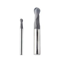China Solid Carbide Diamond Coating CNC 2 Flutes Ball Nose Cutting Tools for Graphite for sale