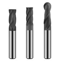 China Solid Carbide Diamond Coating CNC 2 Flutes Ball Nose Cutting Tools for Graphite for sale