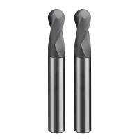 China Solid Carbide 2-Flutes Ball Nose End Mill Customizable and for Precision Cutting for sale