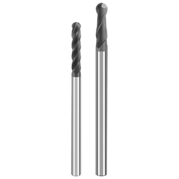 Quality Professional Diamond Coated Carbide HRC70 Graphite Ball End Mills for CNC for sale