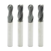 China Solid Carbide Diamond Coating CNC 2 Flutes Ball Nose Cutting Tools for Graphite for sale