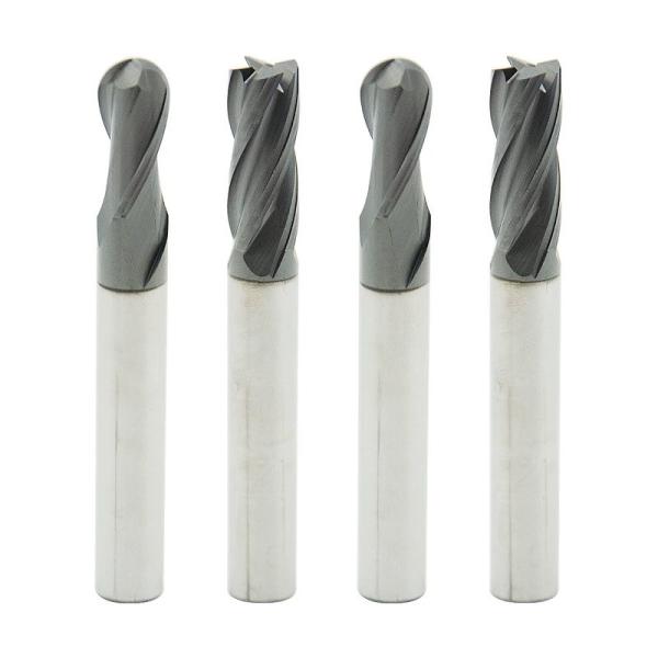 Quality Professional Diamond Coated Carbide HRC70 Graphite Ball End Mills for CNC for sale