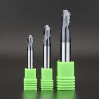 Quality Professional Diamond Coated Carbide HRC70 Graphite Ball End Mills for CNC for sale