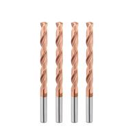 China Solid Carbide Twists Drill Bit Tungsten Steel Drill Fixed Handle Coated for sale