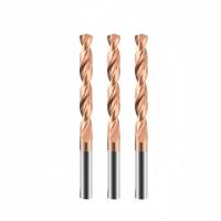 China Tungsten Solid Carbide Twist Drill Bit Long HRC55 Carbide Drill Bits for sale