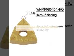 External Peach Lathe Blade CNC Cutting Tools CNC Blade Wnmg080404-Hq