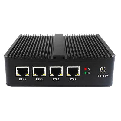 China Industrial Nano J4105 4 Lan Port Mini PC Fanless Soft Router With WIFI Support PFsense for sale
