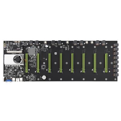 China Intel® Celeron 1037U 8 GPU Mining PC Motherboard 8 PCIE 16X 55mm Spacing for sale