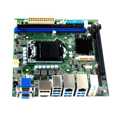 China H170 LGA1151 SKYLAKE 6th Core i3/i5/i7 dual ethernet ports mini itx industrial motherboard with DP 4K for sale