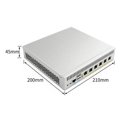 中国 Atom D525 ファイアウォール PC、デスクトップ ミニコンピュータ 6 ギガビット LAN pFsense ソフト ルータ 販売のため