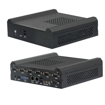 China 6 COM 2 gigabit LAN industrie mini-pc Intel® 7e generatie i3 i5 i7 / Celeron® 3865U embedded computer Te koop