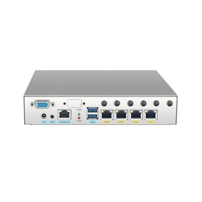 China Intel® J4125 4 port 2.5G LAN Firewall appliance Mini industrial computer PFsense support 5G network for sale