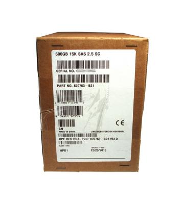 Cina Disco rigido 870763-B21 600GB 15k SFF 870797-001 a 2,5 pollici SRS 12Gb/S del server durevole di HP in vendita