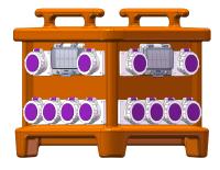 China HDPE Cover 18 Channel Orange Distribution Box Leakage Proof for sale