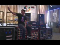 Entertainment Black 8 Way Output 220V Power Distro Boxes