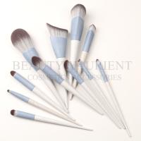 China Simple Elegant 12pcs Face Make Up Brushes Set  Eco Friendly Customized Handle for sale