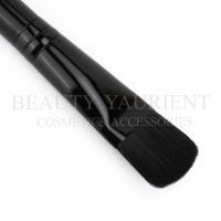 China Customized Logo Black Single Makeup Brush 22cm Multipurpose Long Lasting for sale
