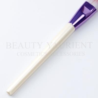 Cina maniglia di legno di Pearl White della spazzola cosmetica del fondamento dei capelli di 3tone PBT in vendita