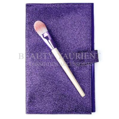 Cina maniglia di legno di Pearl White della spazzola cosmetica del fondamento dei capelli di 3tone PBT in vendita
