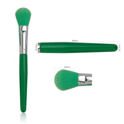 Cina spazzole di trucco della maniglia di verde dei capelli dell'insieme PBT della spazzola e della borsa di trucco 5pcs in vendita