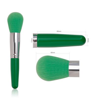 Cina spazzole di trucco della maniglia di verde dei capelli dell'insieme PBT della spazzola e della borsa di trucco 5pcs in vendita