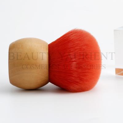 Cina Il giro rosso basso di legno Kabuki della spazzola di Kabuki del bambù spazzola Eco amichevole in vendita