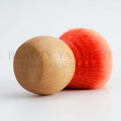 Cina Il giro rosso basso di legno Kabuki della spazzola di Kabuki del bambù spazzola Eco amichevole in vendita